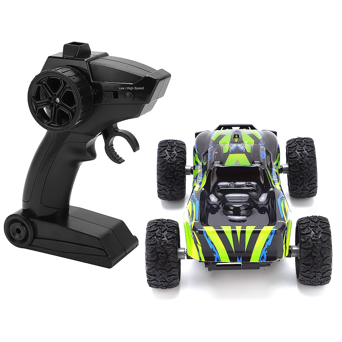 RC Car,S801/s802 1/32 2.4G 20km/h Mini High?Speed Drifting Remote Control Car Terrain Trucks for Childrens(Green) Full Car Toy Series