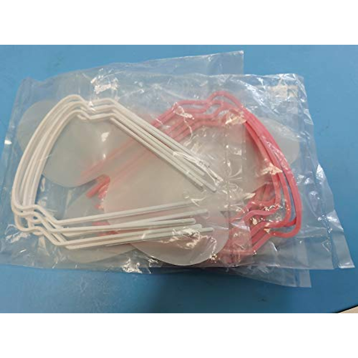 SDent 1 Pack 20 Sets Disposable Dental Eye Shield Eye Mask Safety Glasses Mask Eyes Guard 1 Frame+1 Shield/Set 4 Colors