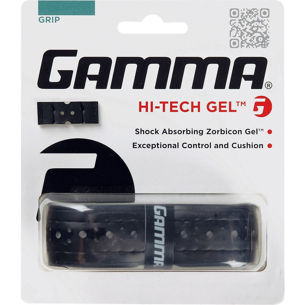 Gamma Hi-Tech Gel Replacement Grip, Black