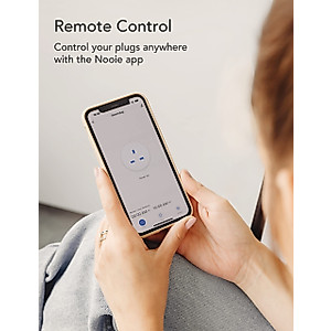 Nooie Smart Plug Mini Bluetooth, Alexa & Google Home Compatible, Voice Control, WiFi Enchufe Inteligente, 4-Pack (2.4Ghz Only)