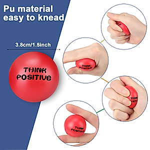 Chivao Motivational Stress Balls Colorful Small Foam Balls Anxiety Relief Toys Relieve Inspire Hand Exercise Toys Funny Stress Relief Gifts for Adults Teams Motivating Encouraging(40 Pcs,Classic)