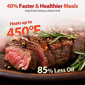 Air Fryer, Beelicious 8-in-1 Smart Compact 4QT Air Fryers, Shake Reminder, 450°F Digital Airfryer with Tempered Glass Display, Dishwasher-Safe & Nonstick, Fit for 1-3 People, Coral Pink