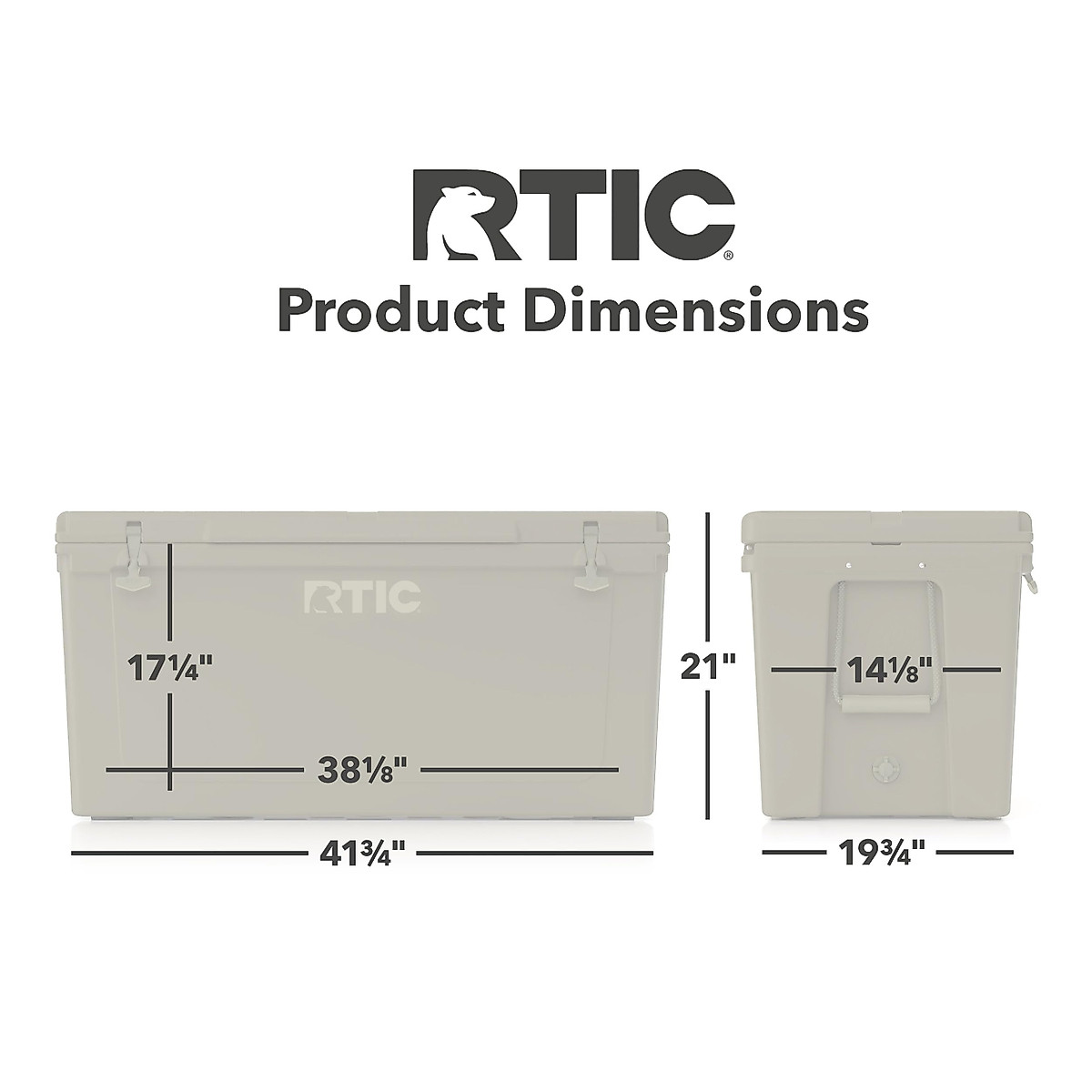 RTIC 145 QT Ultra-Tough Cooler Hard Insulated Portable Ice Chest Box for Beach, Drink, Beverage, Camping, Picnic, Fishing, Boat, Barbecue, Olive