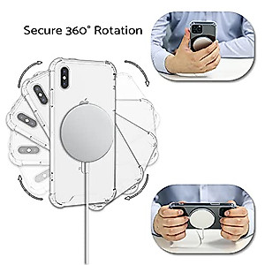 TORU MX Slim for iPhone Xr Magnetic Case, Compatible with Magsafe, Hybrid Transparent HD Clear Case with Crossbody Strap, Scratch Resistant, Air Bumper Shock-Absorbing Corners - Clear