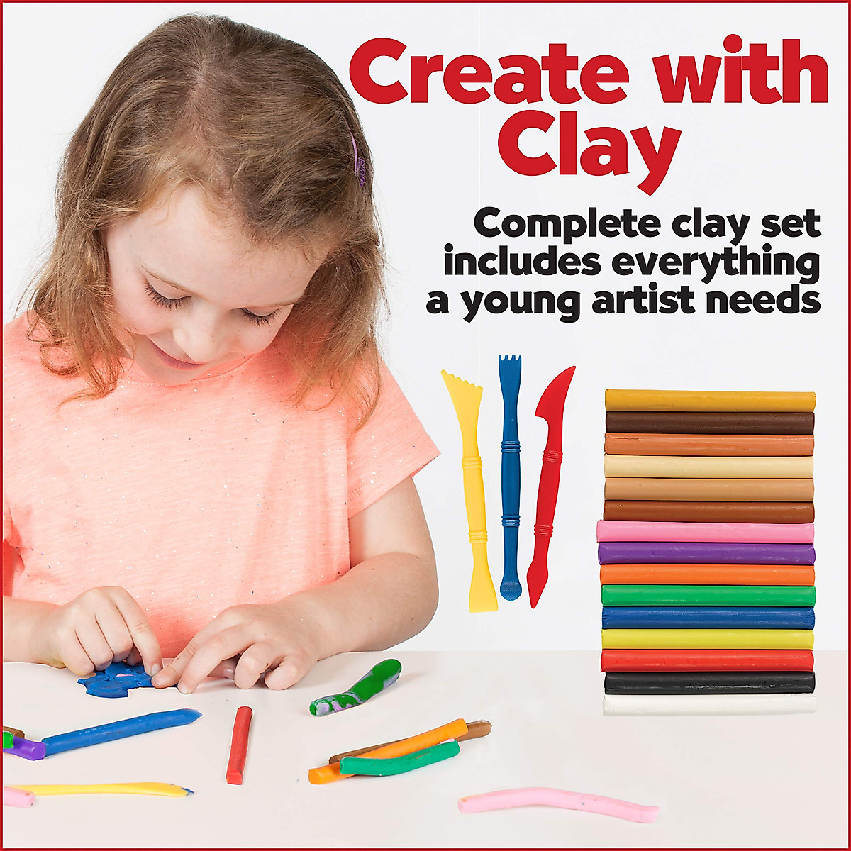 Faber-Castell World Colors Modeling Clay - Modeling Clay for Kids - Sensory Play