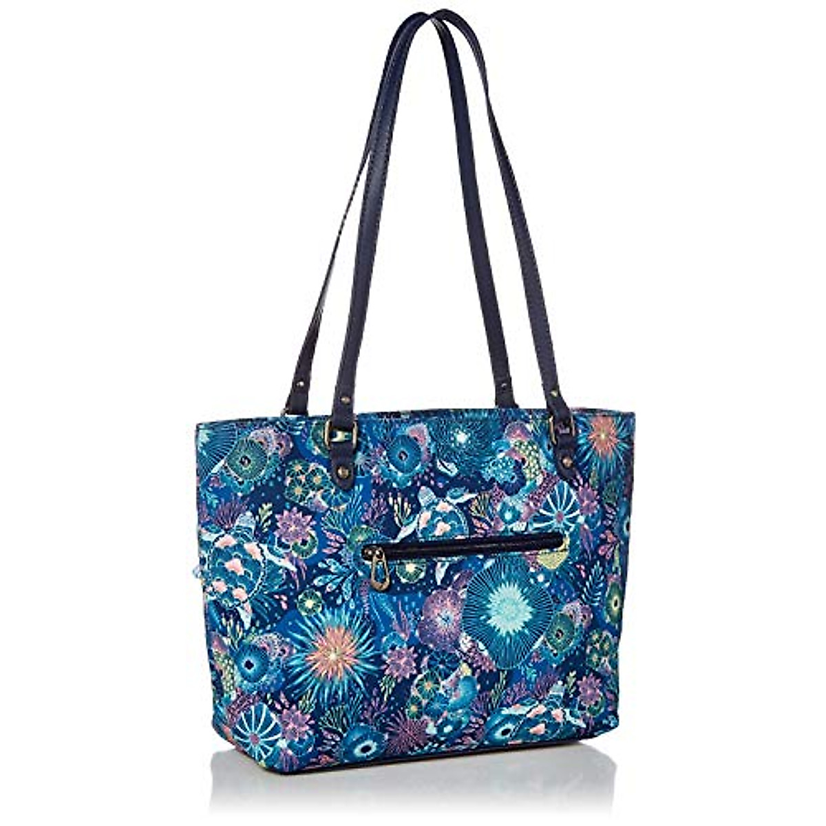 Sakroots womens Bag in Eco-twill, Large & Roomy With Zip Closure, Sustainable Durable Design, Lining Made fro tote, Royal Blue Seascape, One Size US