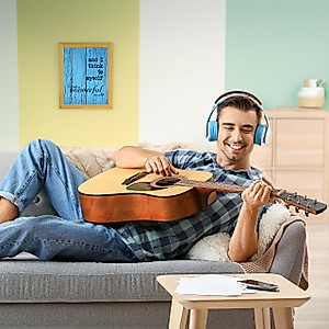 Louie Armstrong - What A Wonderful World Song Lyric Wall Art Print, This Rustic Music Wall Art Print is Ideal For Home Decor, Music Studio, And Cave Room Decor Aesthetic, Unframed - 8x10"