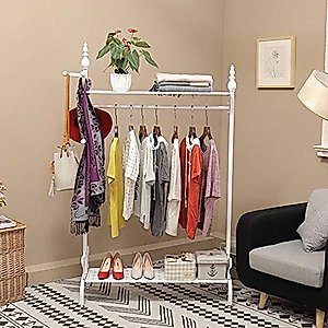 XI FA Clothing Display Rack Stand - Vintage Coat Stand- Clothes Hat Rack Shelf Shoe Clothes Hangers can Keep Your Clothes and Articles Tidy and Easy to take Frame for Bedroom Living Room Hallway