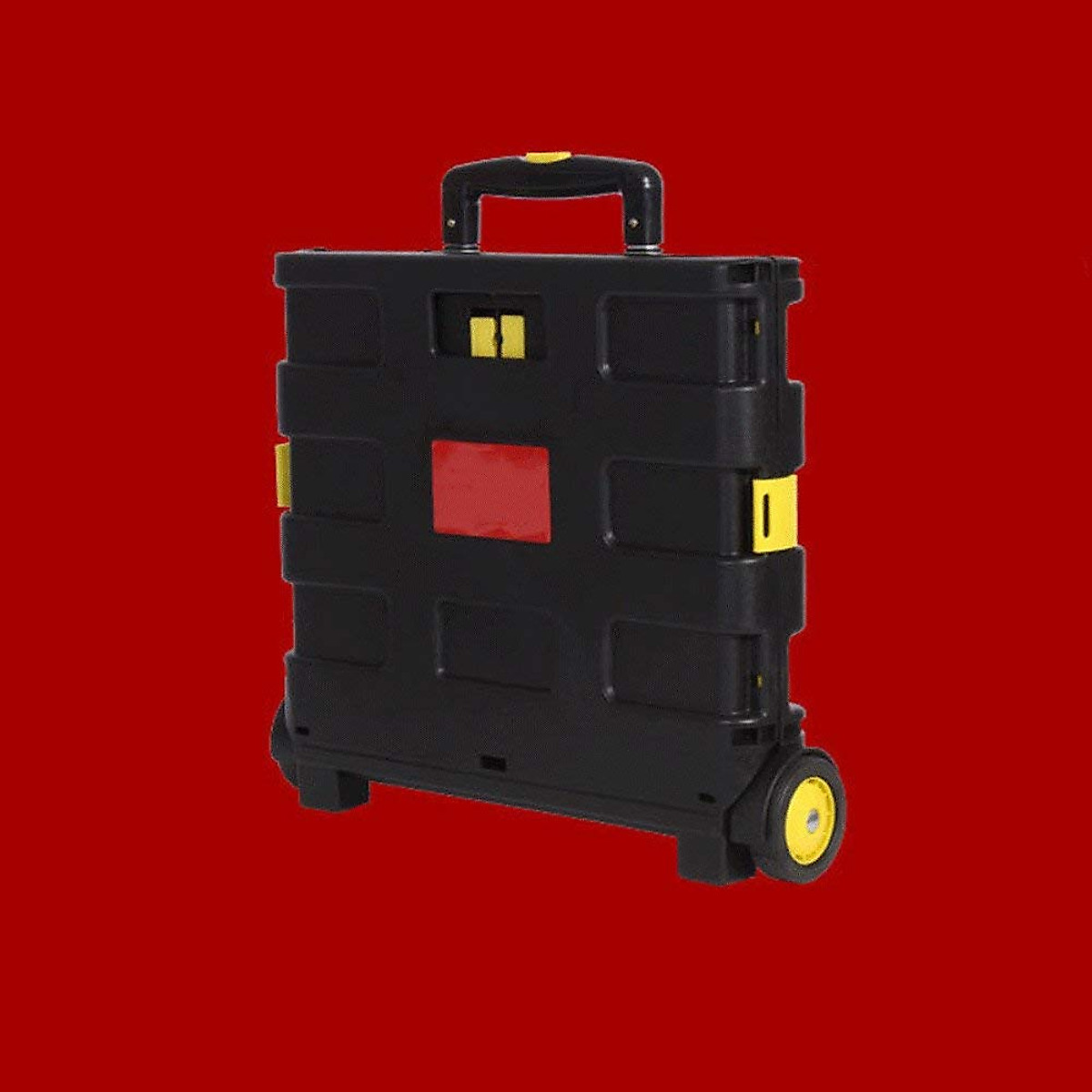 FAUUCHE JF-Xuan Cart Folding Shopping Trolley Up Storage Box,Multi Purpose Heavy Duty Folding Trolley Wheeled Shopping Storage Crate