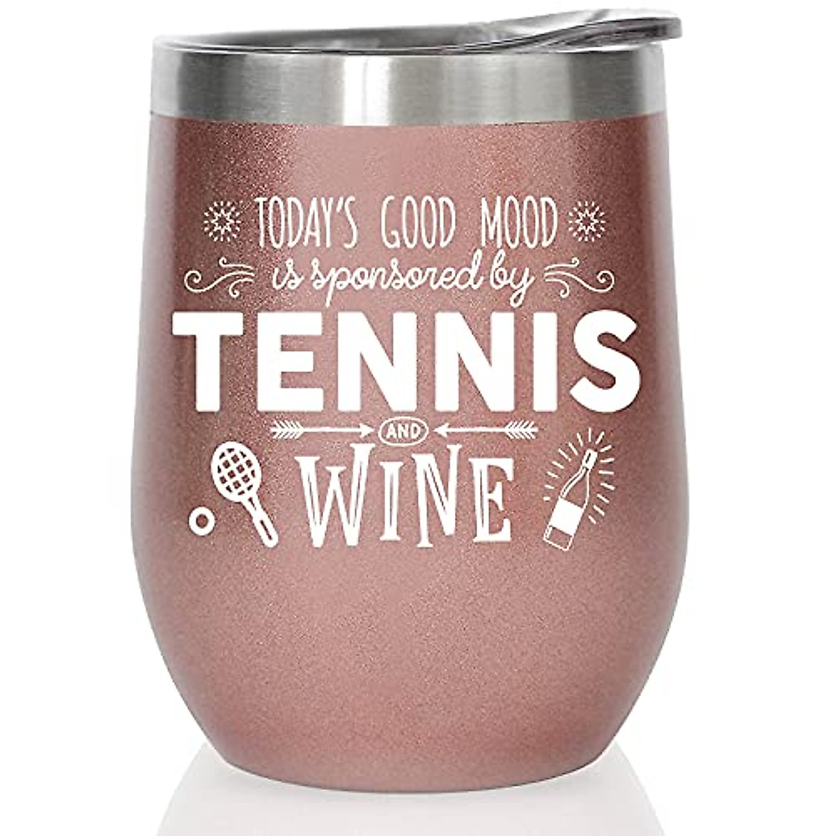 Tennis Gifts, Tennis Gifts Women/Men, Tennis Gift Unique, Gifts for A Tennis Lover, Tennis Gifts for Girls, Tennis Gifts for Women Funny, Funny Tennis Player Themed Wine Tumbler Gifts 12oz