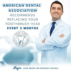 Alayna Replacement Toothbrush Heads for Oral B Braun Electric Toothbrushes - 16 Assorted Brush Head Refills Compatible w/ OralB (4) Cross Clean, Floss, Precision, Sensitive (Fits Most Oral-B Bases)