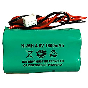 Ni-MH AA1800mAh 4.8v Exit Sign Emergency Light and Solar Light Battery Pack Replacement
