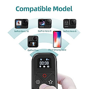 AFAITH Smart Wireless Remote Control for GoPro Hero 11/10/9/8/MAX Black, Rainproof WiFi Controller for GoPro Hero 11/10/9/8/MAX Black