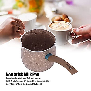 Aluminium Alloy Non Stick Milk Pan Mini Coffee Pot Saucepan Butter Warmer Melting Pot Lightweight Kitchen Cooking Pot(Coffee)