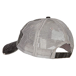 e4Hats.com Chicago Flag Embroidered Low Profile Cotton Mesh Cap - Black OSFM