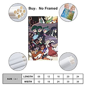 HUANGWW Owl House Season 2 Fanart Canvas Art Poster And Canvas Wall Art Living Room Posters Bedroom Painting, Wall Art Picture Print Modern Family Bedroom Decor Posters 16x24inch(40x60cm)