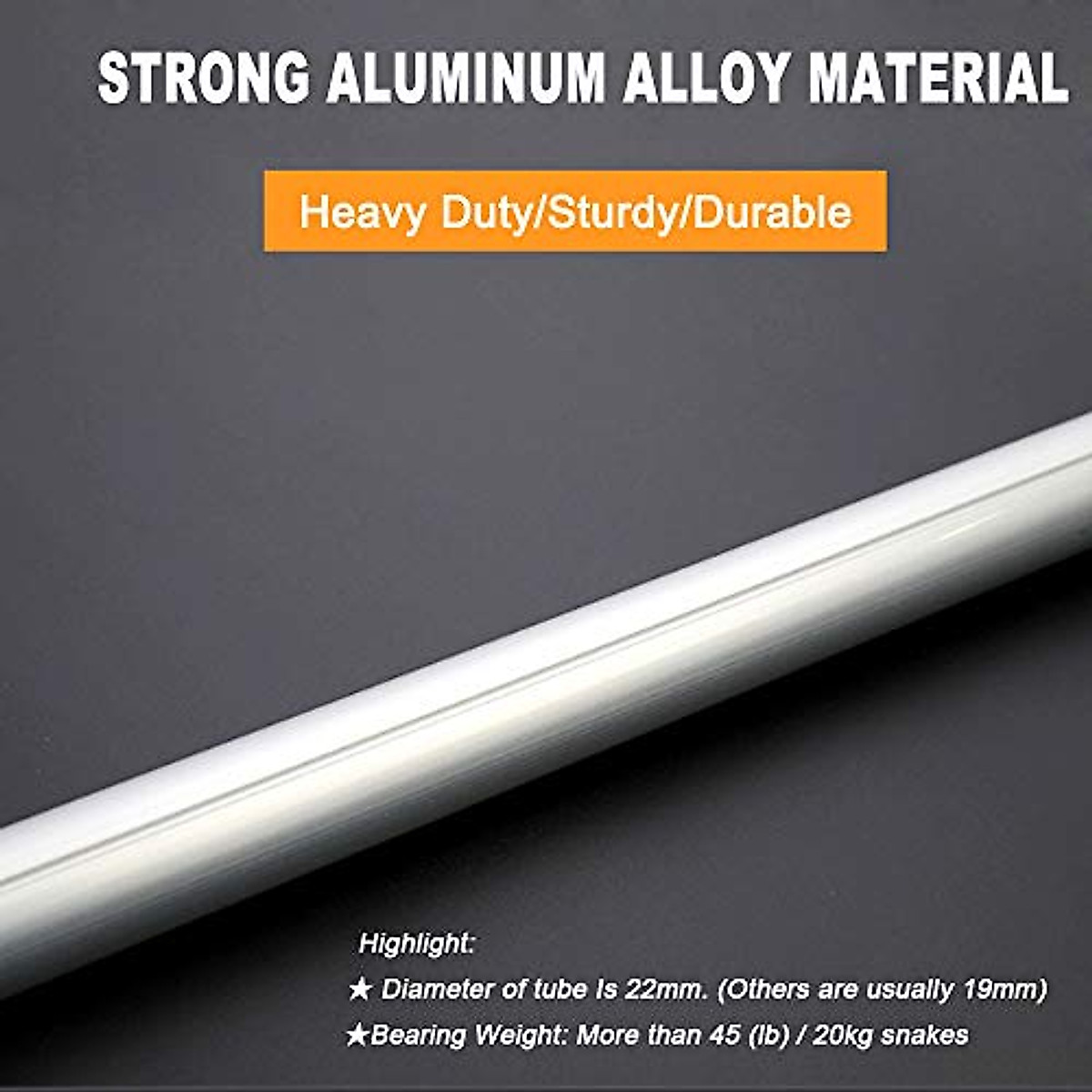 Yomyray Extendable Snake Tong Reptile Grabber Rattle Snake Catcher Wide Jaw Handling Tool with Lock and Comfortable Grip(Include Snake Bag)