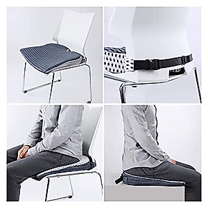 Car Wedge Seat Cushion Compatible with Car Driver Seat Office Chair Wheelchairs Memory Foam Seat Cushion-Orthopedic Support and Pain Relief (Color : G, Specification : 50x43x7.5cm)