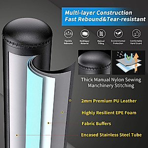 Jsepui Boxing Punching Bag with Stand Adult 70'', Heavy Punching Bag with Base, Stand Up Punching Bag Adult, Suction Cup for Adults - Kickboxing Bag for MMA Muay Thai Fitness