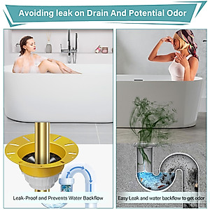 Drain for Freestanding Bathtub, Durable Free Standing Tub Drain Kit, Easy Installation, Leak-Proof, Free Standing Bathtub Drains with ABS Adapter-Compatible with Freestanding/Floor Mounted Bathtub