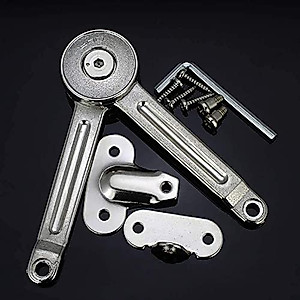 2 Packs [Upgraded] Qrity Cabinet Cupborad Furniture Door Lift Stay Support Hinge Damper - Support Up to 20KG - Opening Angle 75°/90°/110° - Come with Hex Key