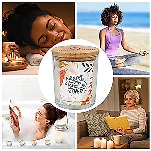 Happy Birthday Sister Scented Candle for Christmas- I Love You Sister Candle for Sister, BFF, Funny Sister in Law Birthday Gifts, 10 Oz (Lavender Vanilla - V2)