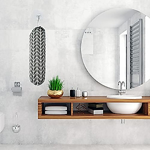 AMMON Plastic Bag Holder 2 Pcs Wall Mount Grocery Bag Holder Large Grocery Bag Dispenser Organizer for Home Kitchen Pantry Decor 22x9 Inch (Gray)