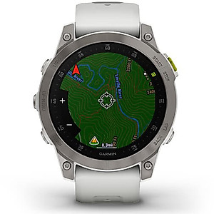 Garmin epix Gen 2, Premium Active Smartwatch, Touchscreen AMOLED Display (Slate Steel, 010-02582-00) Bundle with Varia RVR315 Cycling Rearview Radar with Visual and Audio Alerts