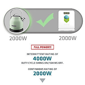 UMI 2000W Step Down Voltage 220v to 110v Converter, Heavy Duty Power Converter, Power Transformer with Auto Mode for Large Capacity Equipment, Step Down 220v to 110v - US to Europe Voltage Converter