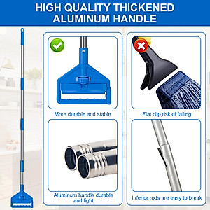 KeFanta Commercial Mop 60 inch Heavy Duty Industrial Wet Mops with Long Handle,Looped-End String Cotton Mop for Home, Kitchen,Garage,Office and Concrete/Tile Floor Cleaning