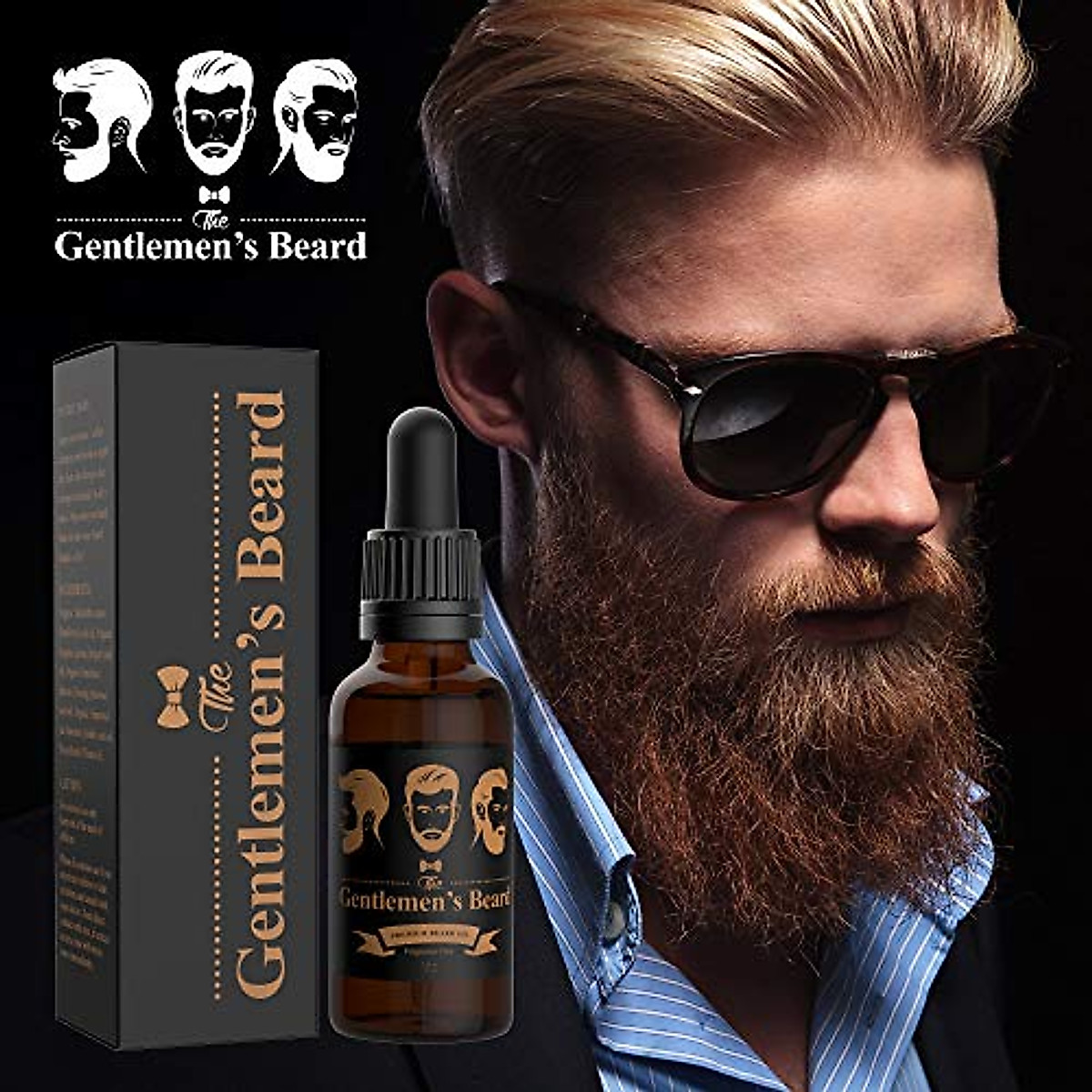 Fragrance Free Beard Oil & Beard Balm Kit - Leave-in Conditioner & Softener - All Natural - Styles, Strengthens, Thickens & Softens Promoting Healthier Beard & Mustache Growth - Moisturizes Skin