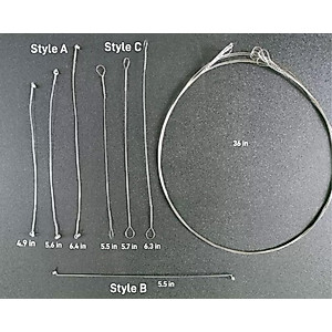 5 pcs Cheese Slicer Replacement Wires for Block Cheese Cutting & Slicing, 4.9 inches Long-Compatible with 5 inches Cheese Slicer & Cutter (4.9 inches 5pcs)