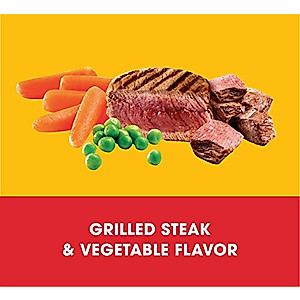 Pedigree Small Dog Complete Nutrition Small Breed Adult Dry Dog Food Grilled Steak and Vegetable Flavor Dog Kibble, 14 lb. Bag