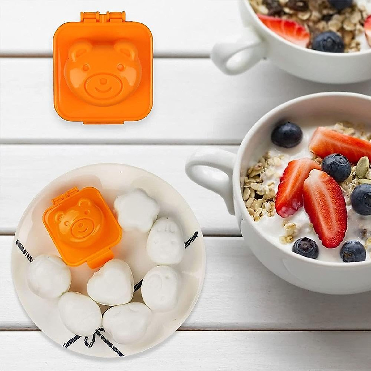 Boil Egg Mold,Egg Rice Mold Hard Boiled Egg Mold,3D Cartoon Egg Fish Car Heart Rabbit Shaper Bento Maker,Sushi Rice Mold Boiled Egg Maker,DIY Rice Ball Bento Mould Accessories for Sushi Making