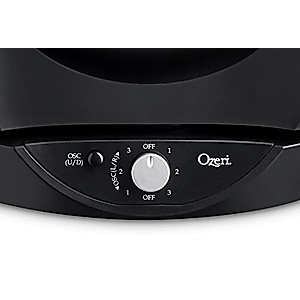 Ozeri Brezza II Dual Oscillating 10" High Velocity Desk Fan, Black