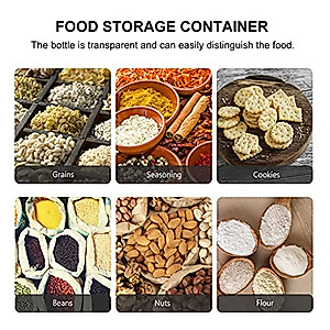 Mason Jars Mason Jars Glass Canister Jars Glass Kitchen Canisters with Airtight Bamboo Lid Cylinder Storage Containers for Flour Sugar Coffee Cookie Candy Snack and More 9. 5x13. 2 Terrarium/183 ( Col