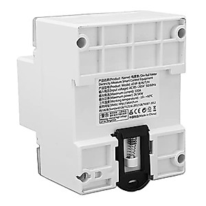 Smart Power Monitor, WiFi Energy Meter Sharing Management Rail Mounting Double Alarms APP Control AC85‑265V for Shopping Mall