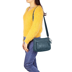 VOLGANIK ROCK Purses for Women Soft PU Leather Shoulder Bag Ladies Crossbody Purse and handbags Lightweight Pocketbook