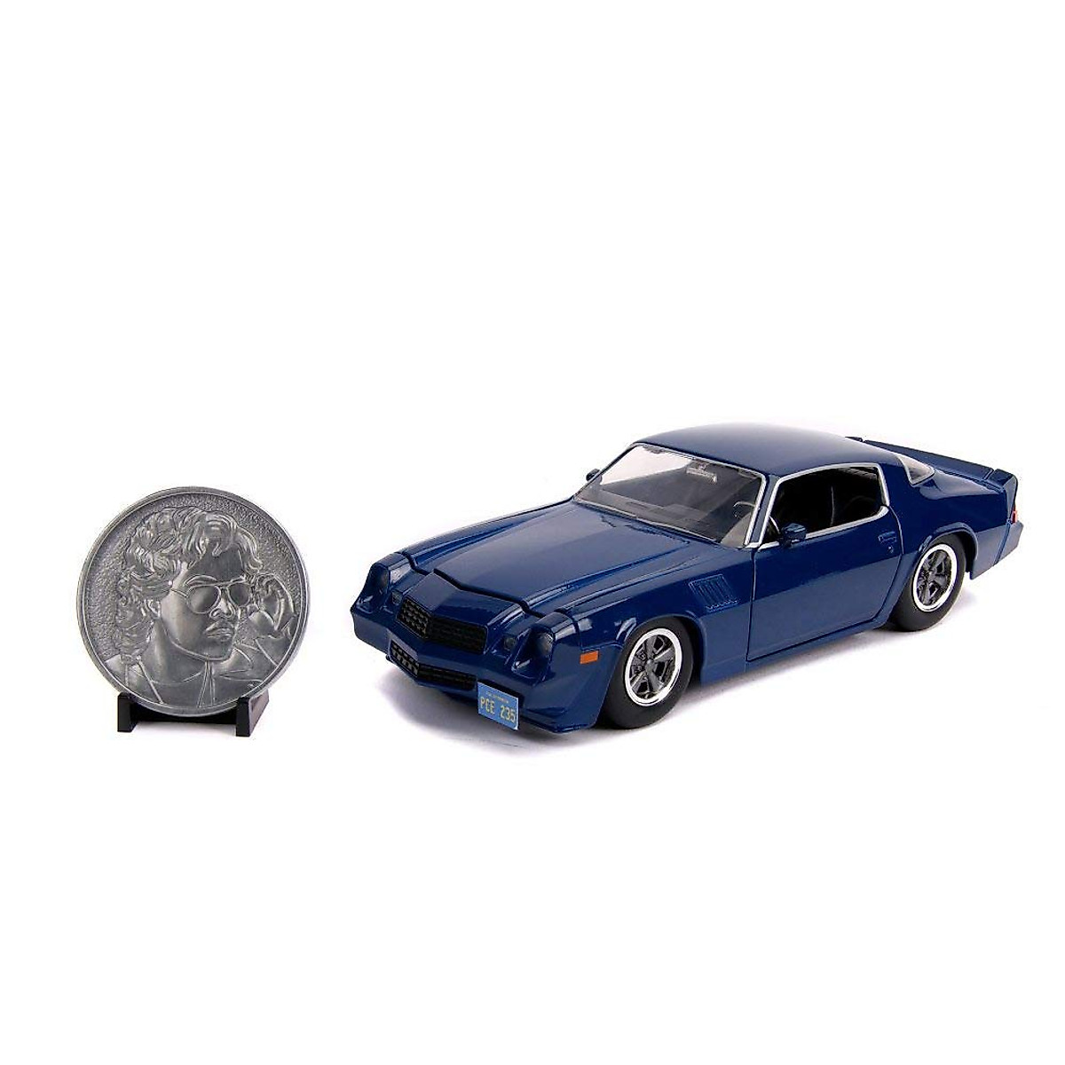 Diecast Car w/Display Case - Chevy Camaro Z28 w/Collectible Coin - Billy's Car - Jada 31110-1/24 Diecast Car