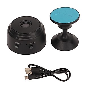 01 Webcam, Infrared Night Vision HD 1080P Video Rechargeable Battery Web Camera for TV Box for Desktop for Notebook(White)