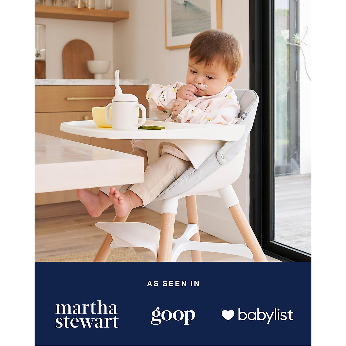 Lalo First Bites Silicone Baby Feeding Set - Baby Led Weaning Supplies - Non-Toxic Silicone - Includes 2 Spoons, Training Cup, & Suction Bowl - 4 Pieces - Sage