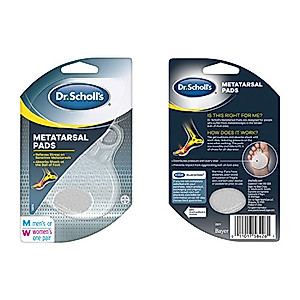 Dr. Scholl's Metatarsal Pads to Distribute Pressure with Every Step, 1 Count (Pack of 1)