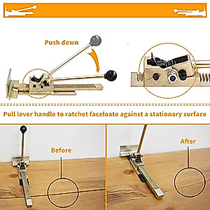 Professional Hardwood Flooring Installation kit - Flooring Jack Tools, for Different Thickness Flooring/Wood Installation Straightening Laminate Hardwood Flooring, Quick Release Plank Jack