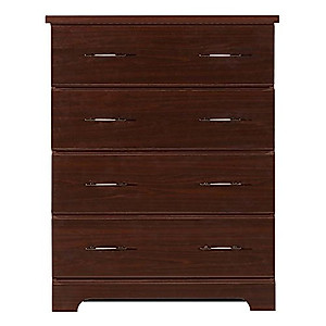 Home Square 2-Piece Set with Crib & 4 Drawer Chest in Espresso