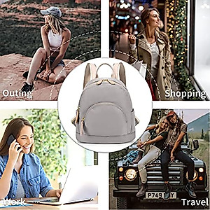 OFIHANLY Mini Backpack for Women Cute Fashion Anti Theft Nylon Travel Bag for Teen Girls