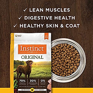 Instinct Grain Free Dry Dog Food, Original Raw Coated Real Chicken Natural High Protein Dog Food, 22.5 lb. Bag