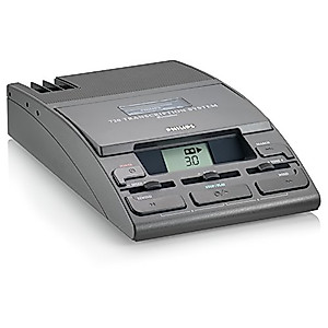 Philips LFH072052 720-T Desktop Analog Mini Cassette Transcriber Dictation System with Foot Control