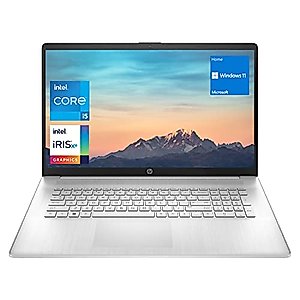 HP 17.3" Full HD Display Laptop, Intel Core i5-1135G7 Processor, 32GB DDR4 RAM, 512GB PCIe SSD, Type-C, HDMI, Wi-Fi, Bluetooth, Webcam, Windows 11 Home, Silver