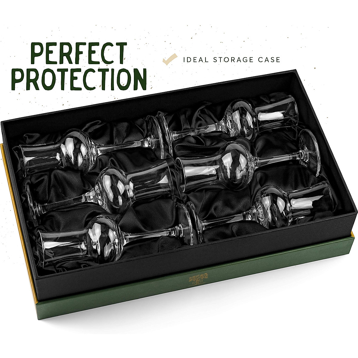 Crystal Grappa and Cordial Glasses | Set of 6 | Small 3 oz Long Stemmed Spirit Glassware for Liqueur, After Dinner Drink, Aperitif, Digestive | Tulip Shaped Liquor Stemware for Nosing, Sipping