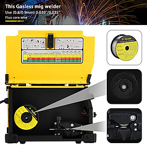 Mig Welder, Spool Gun Mig Welding Machine Inverter 165A MTG165 SG-Welding Gloves